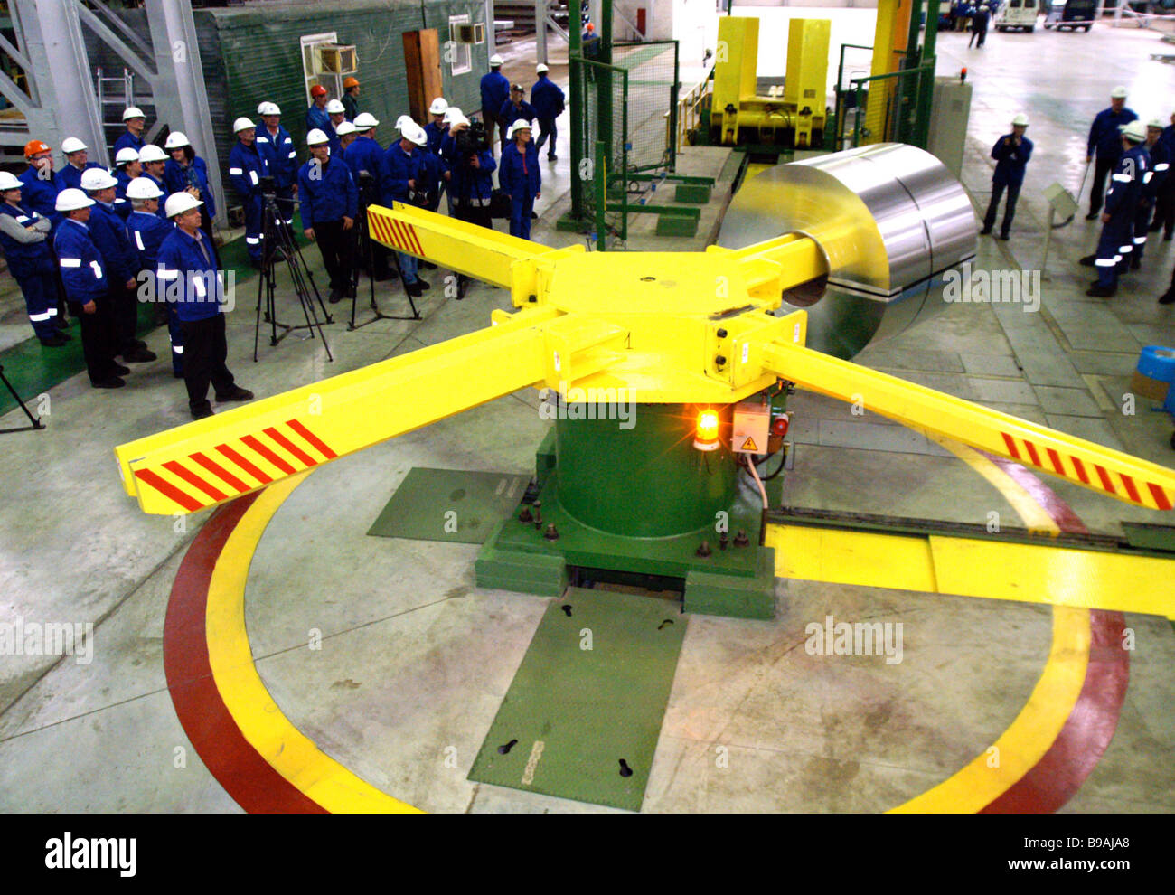 This new production line at the Samara Iron and Steel Works on the ...