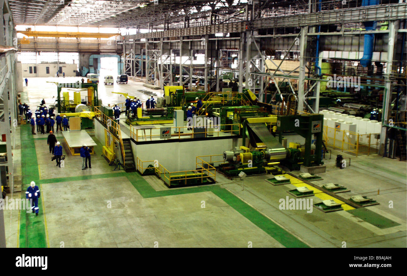 This new production line at the Samara Iron and Steel Works on the ...