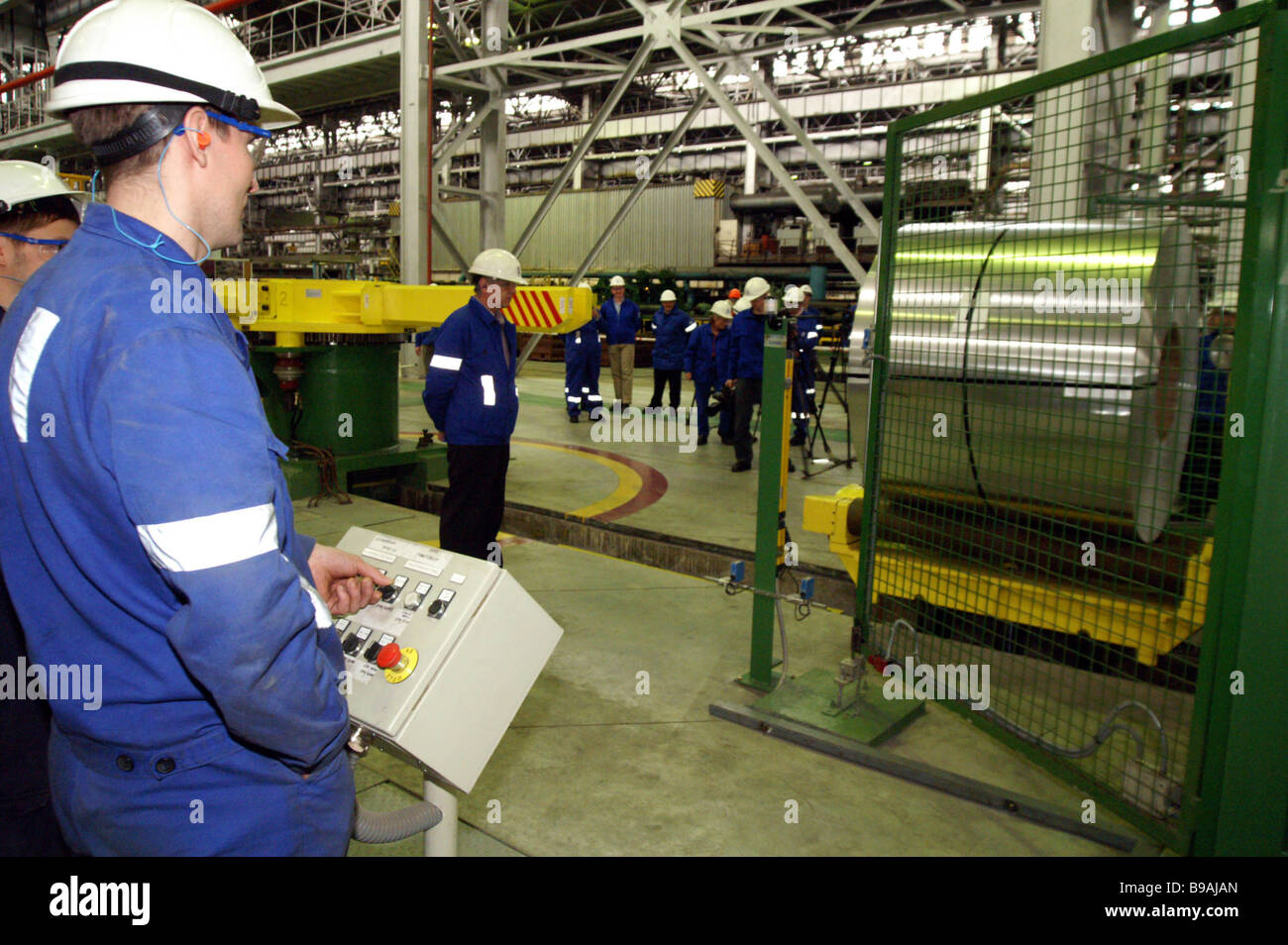 This new production line at the Samara Iron and Steel Works on the ...