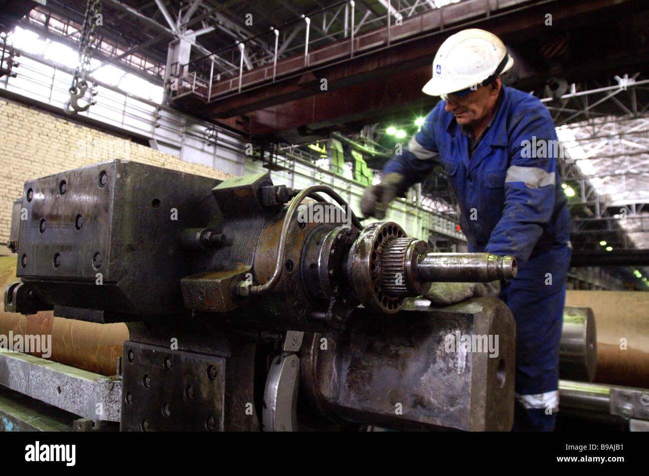 This new production line at the Samara Iron and Steel Works on the ...