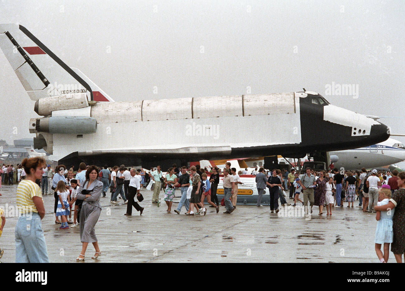 Mock up of Buran reusable space shuttle Stock Photo - Alamy