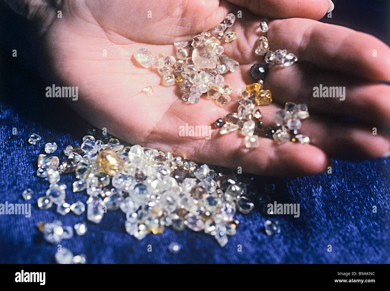 These diamonds were quarried in the Udachny Lucky deposit in Yakutia ...