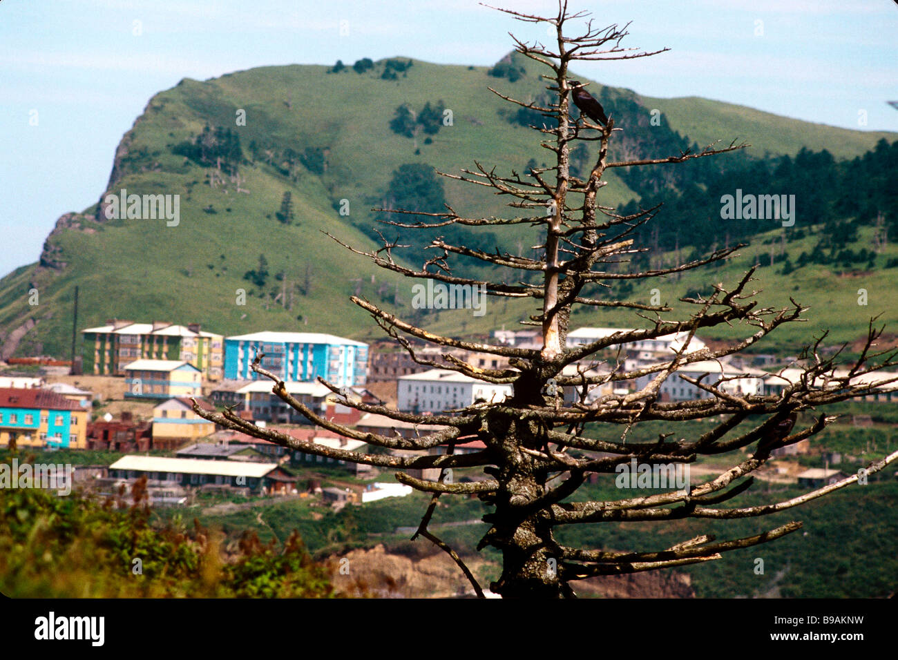 The Kurile Islands Malokurilsk town on Shikotan Island Stock Photo - Alamy