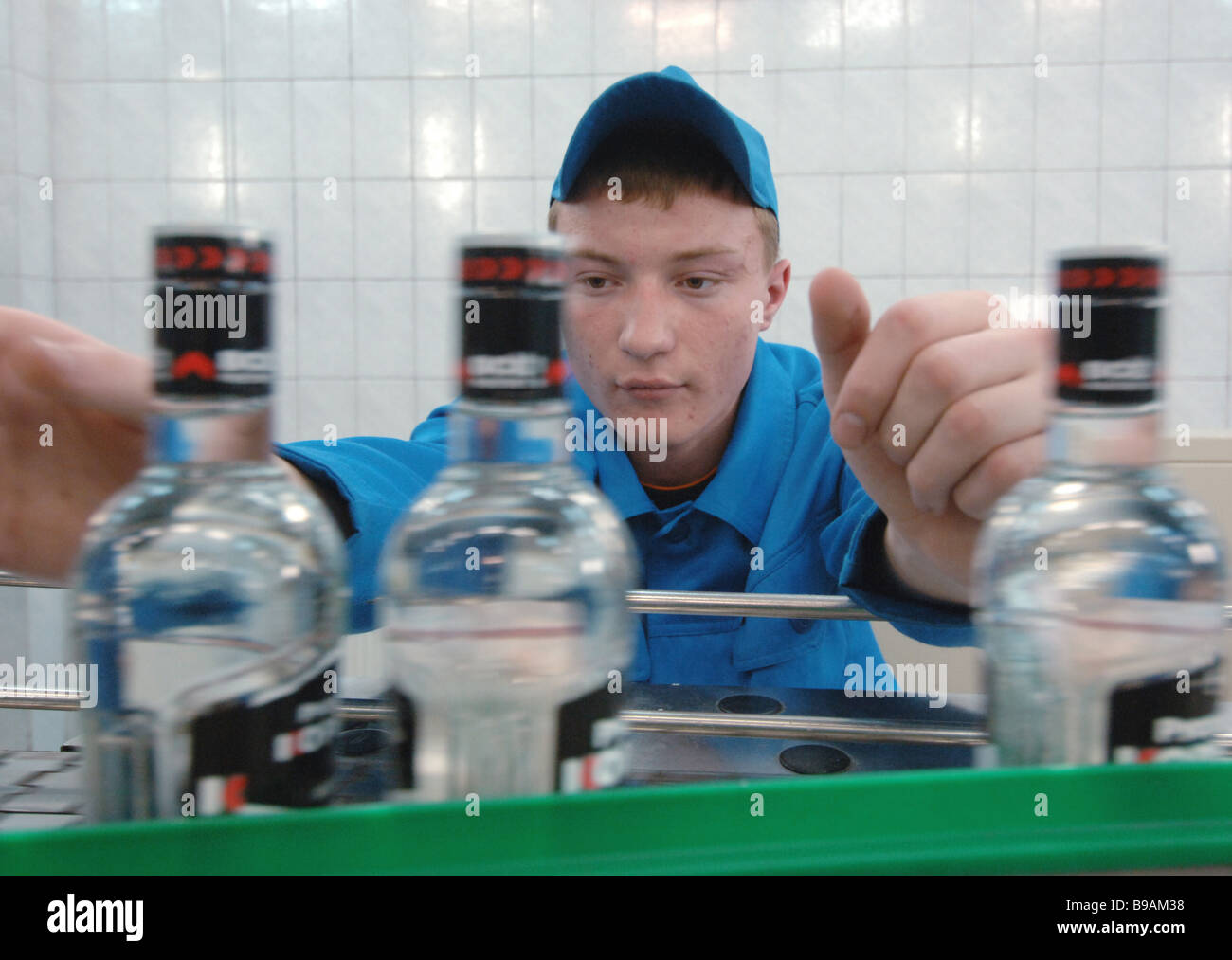 The Russian Root new vodka production line at the Ost Aqua Alcoholic ...