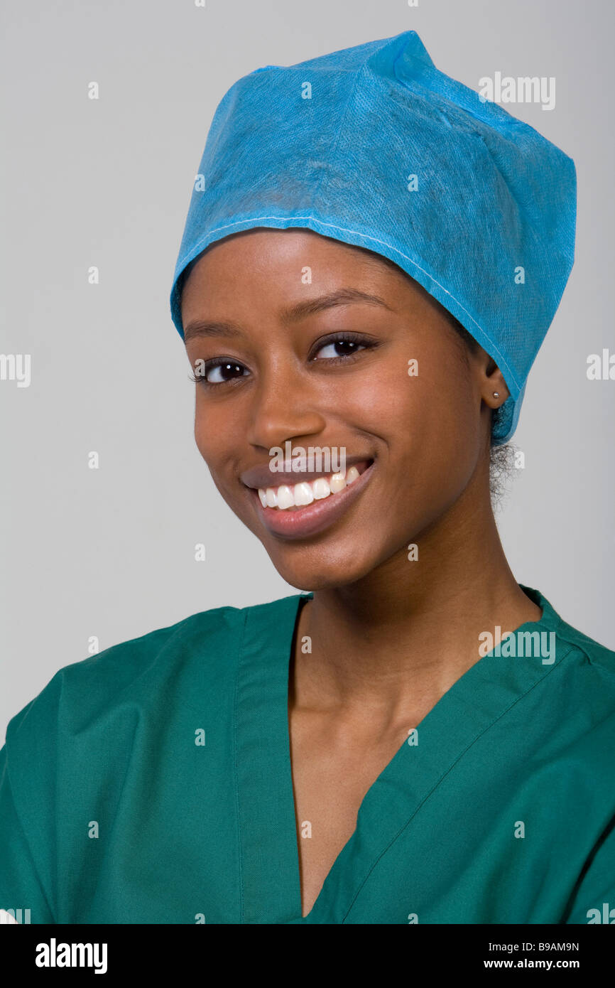 Portrait of female nurse Stock Photo - Alamy