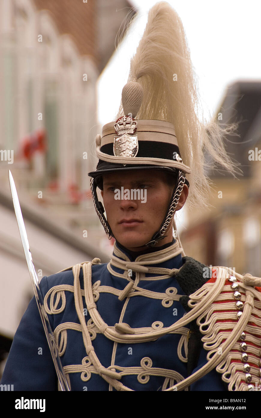 Royal mounted danish dragoon Stock Photo - Alamy