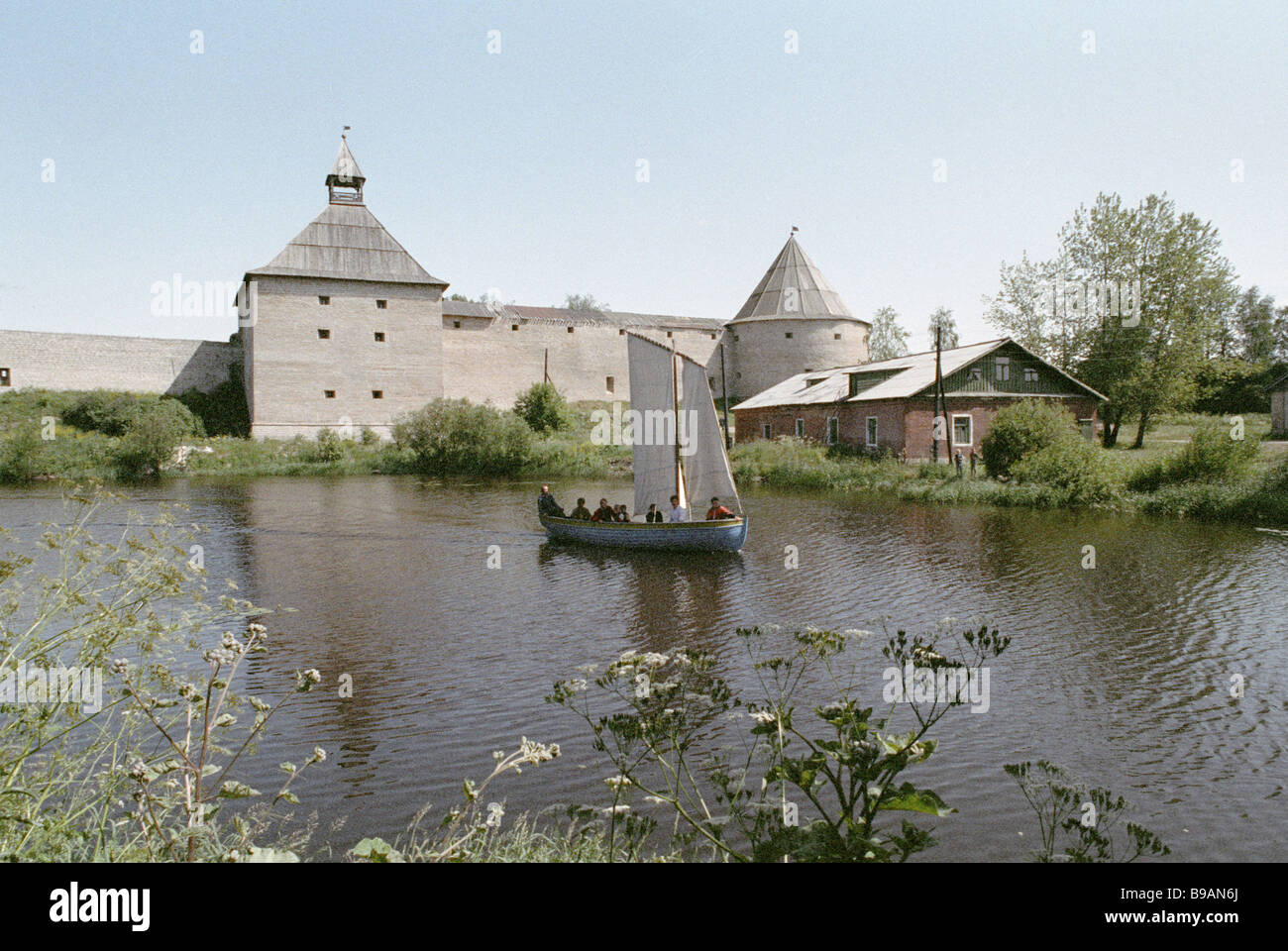 The Volkhov river in the town of Staraya Ladoga Stock Photo - Alamy