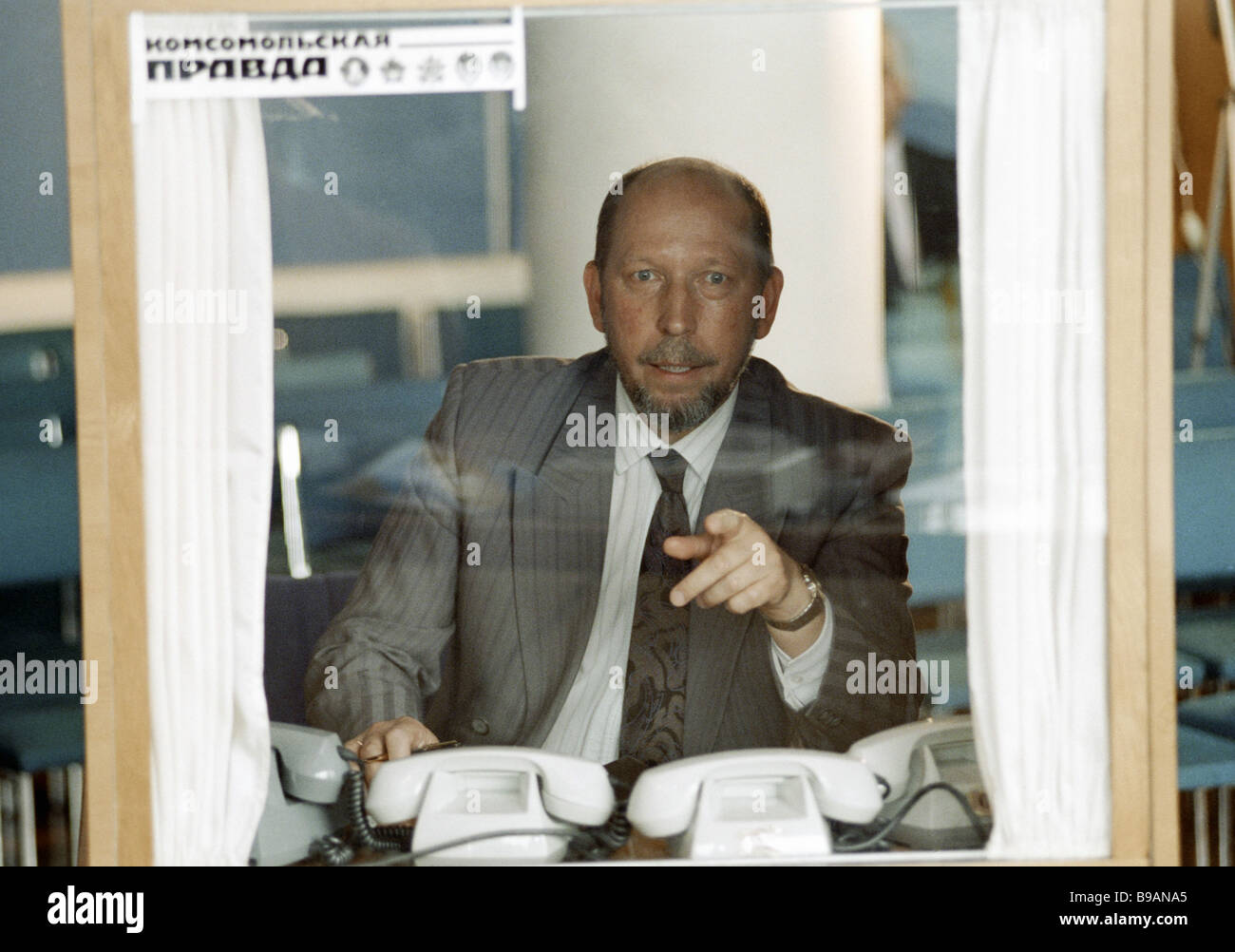 The Russian president s Press Secretary Vyacheslav Kostikov taking part ...