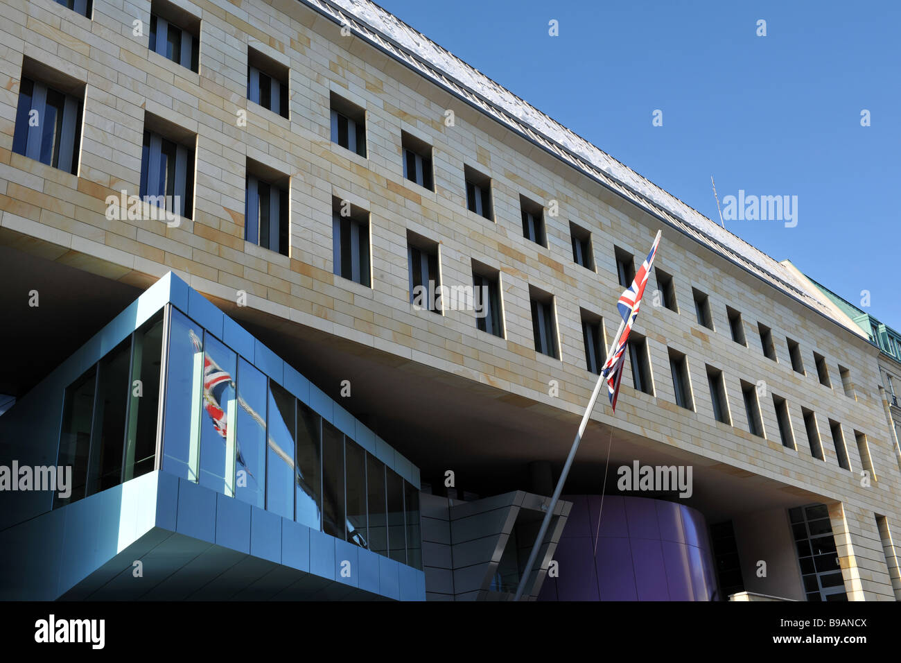 british embassy in berlin mitte wilhelmstreet modern fassade outdoor ...