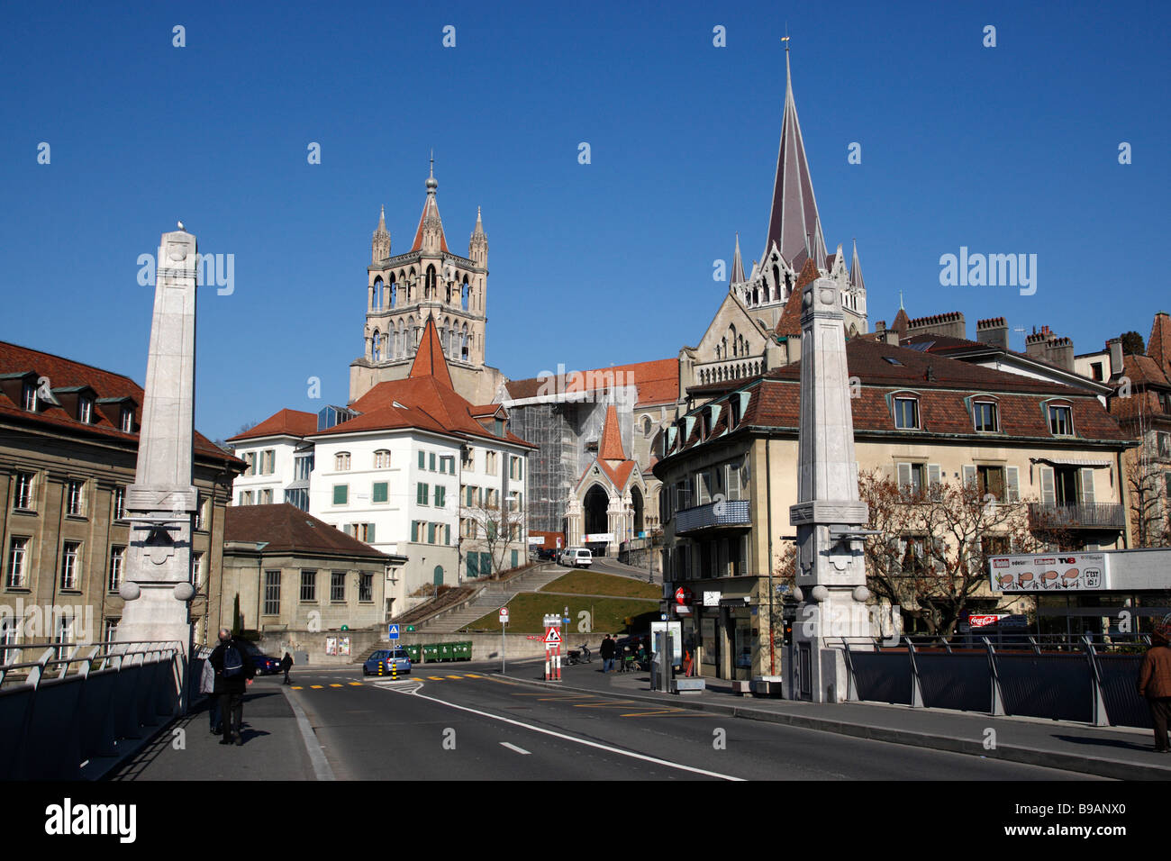 Old town cathedral lausanne switzerland hi-res stock photography and ...