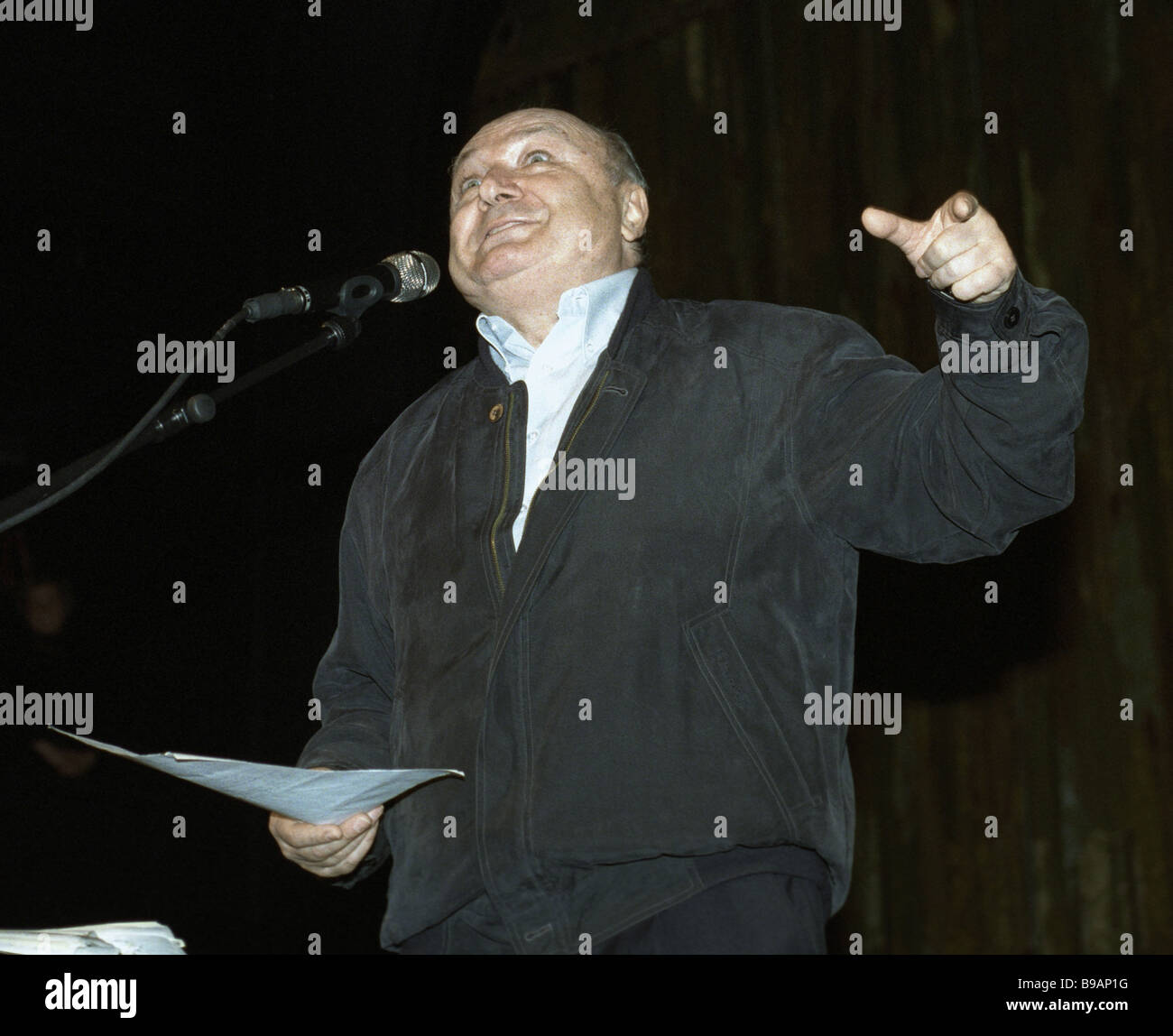 Satirical writer Mikhail Zhvanetsky Stock Photo - Alamy