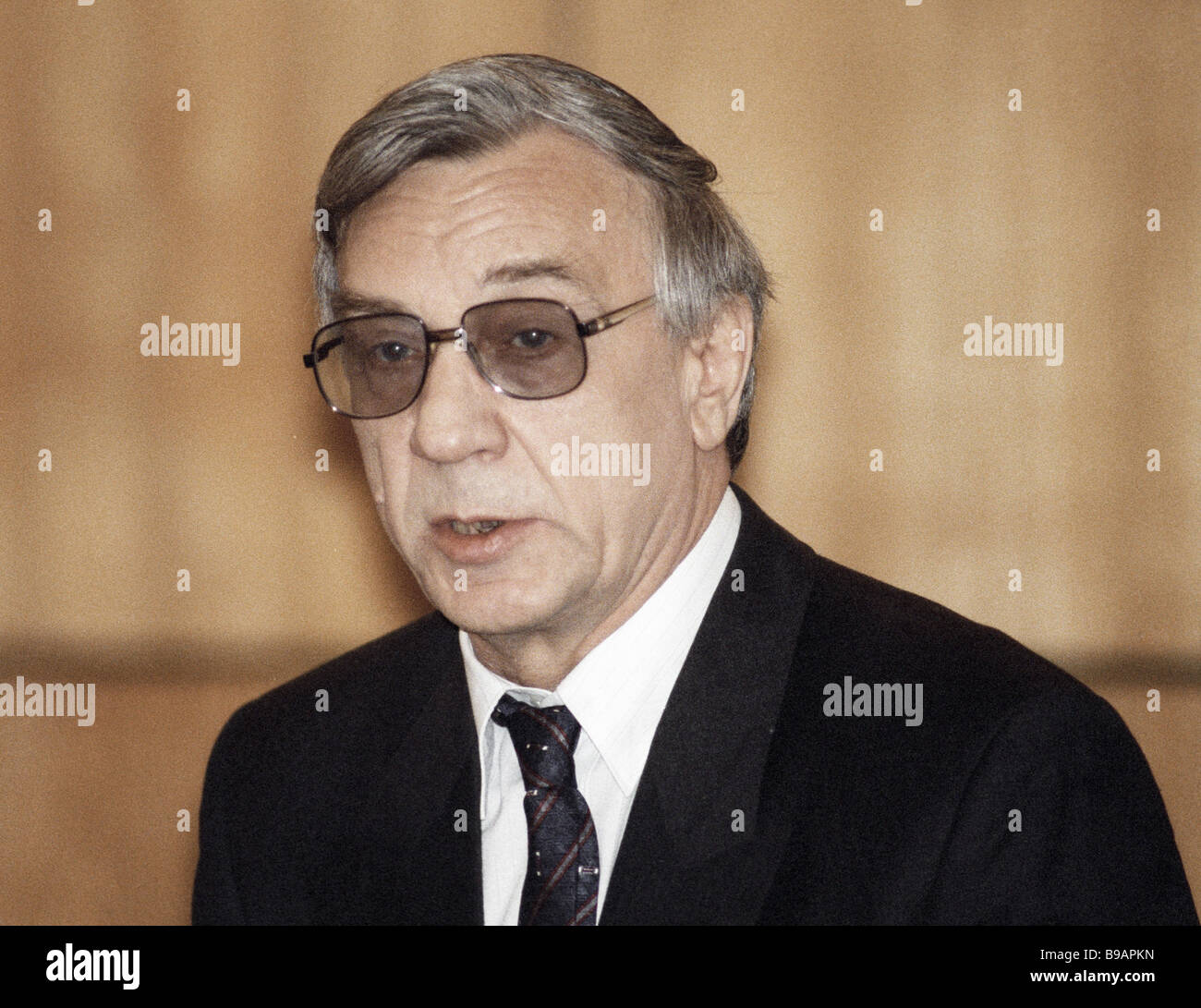 Former Vice President of the USSR Gennady Yanayev during the court ...