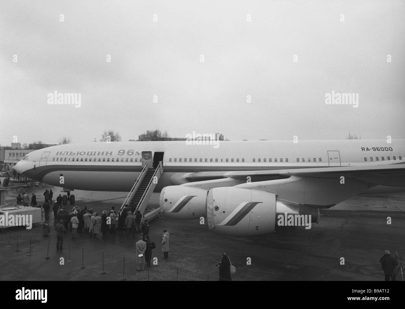 Ilyushin Il 96 passenger airliner equipped with Pratt Whitney power ...