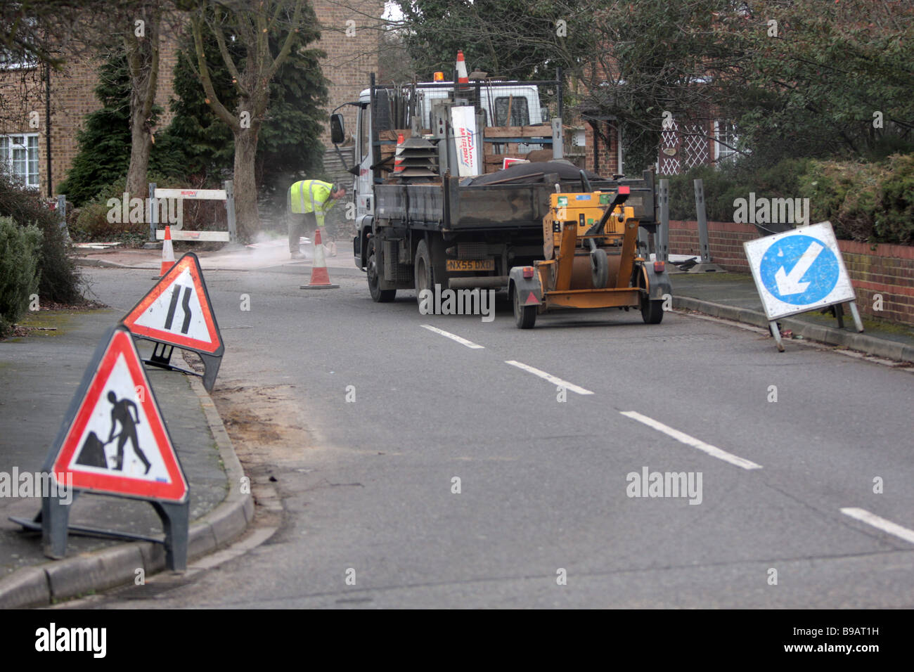 Road works noise hi-res stock photography and images - Alamy
