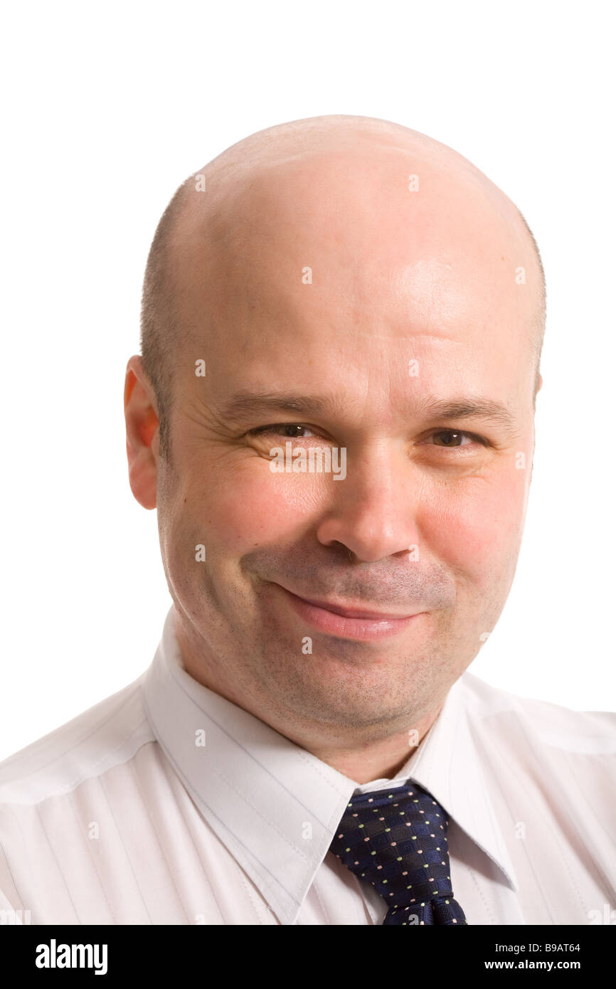 Portrait a bald headed man hi-res stock photography and images - Alamy