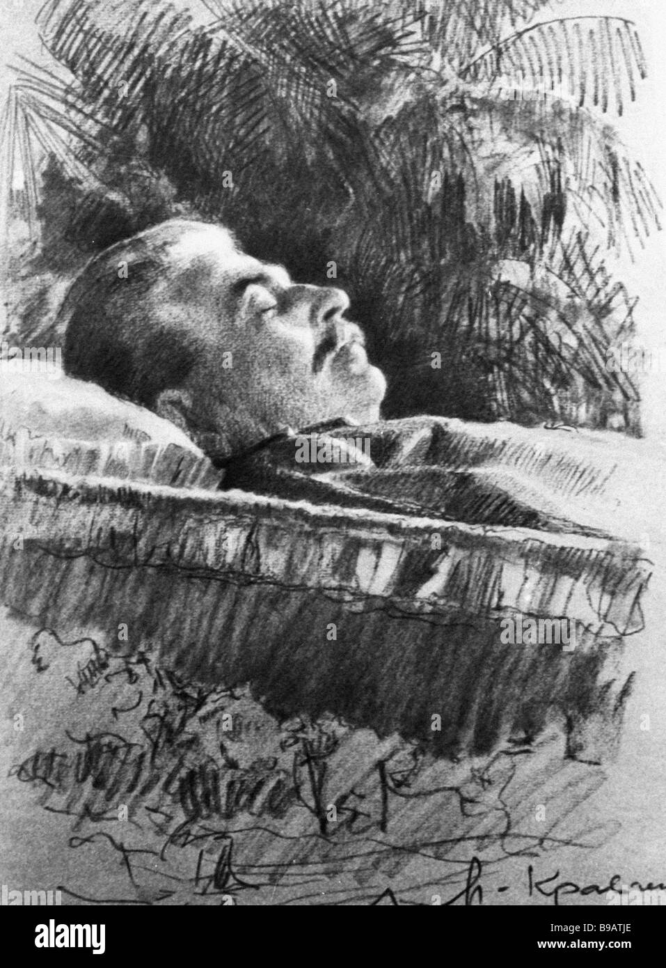 Anatoly Yar Kravchenko Joseph Stalin on His Deathbed Stock Photo - Alamy