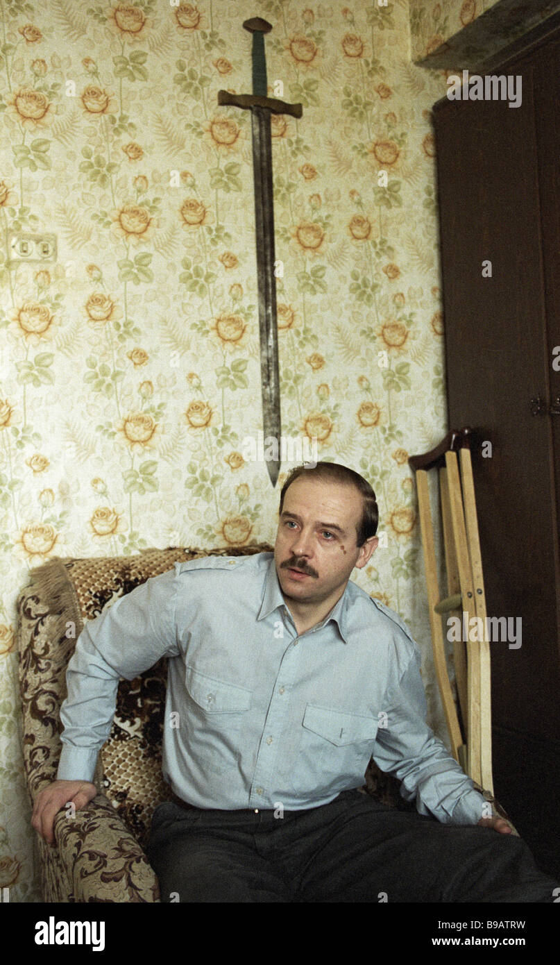 Leader of the Russia National Unity movement Alexander Barkashov Stock ...