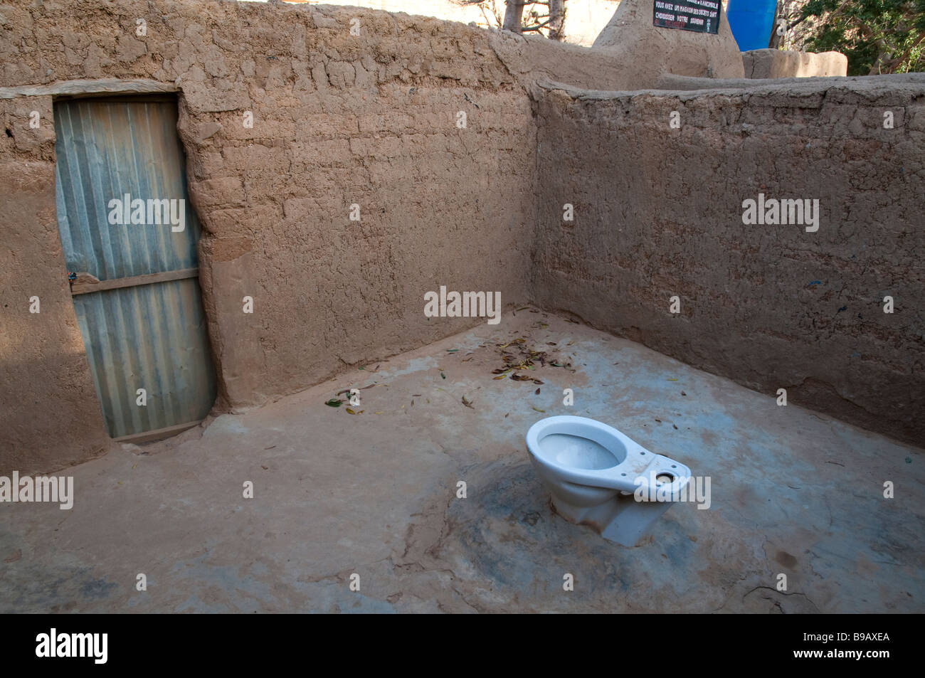 West Africa Mali Dogon country Toilets in local guest house Stock Photo ...