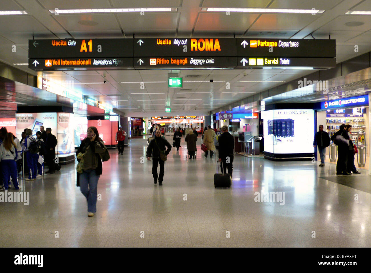 Airport Rome Fiumicino Stock Photo - Alamy