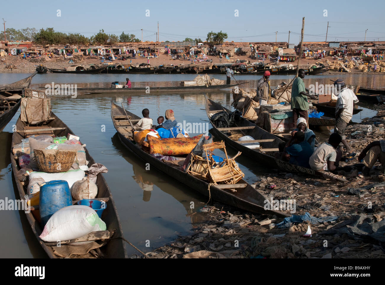 West Africa Mali Niger river Mopti Stock Photo - Alamy