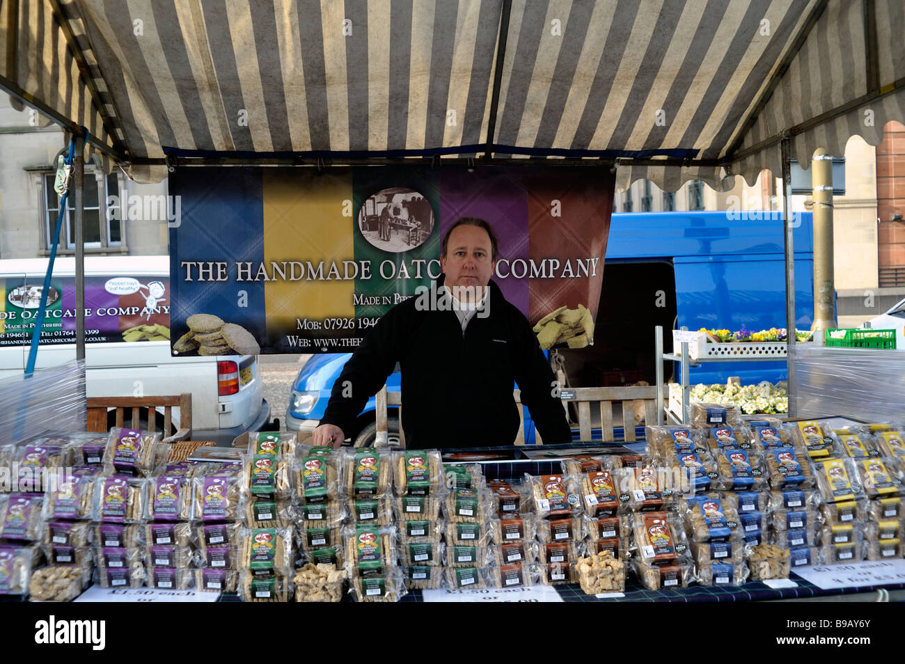 A farmers market in Edinburgh, Scotland Stock Photo - Alamy
