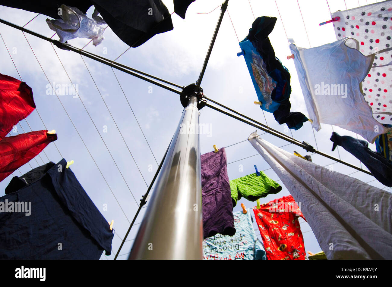 Abstract washing line Stock Photo - Alamy