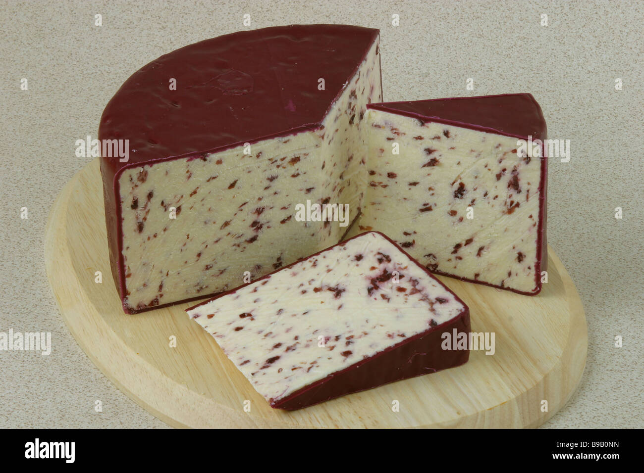 wensleydale cheese with cranberries Stock Photo - Alamy