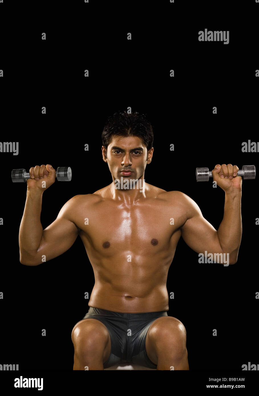 Indian Man Gym Body Building Stock Photos & Indian Man Gym Body ...