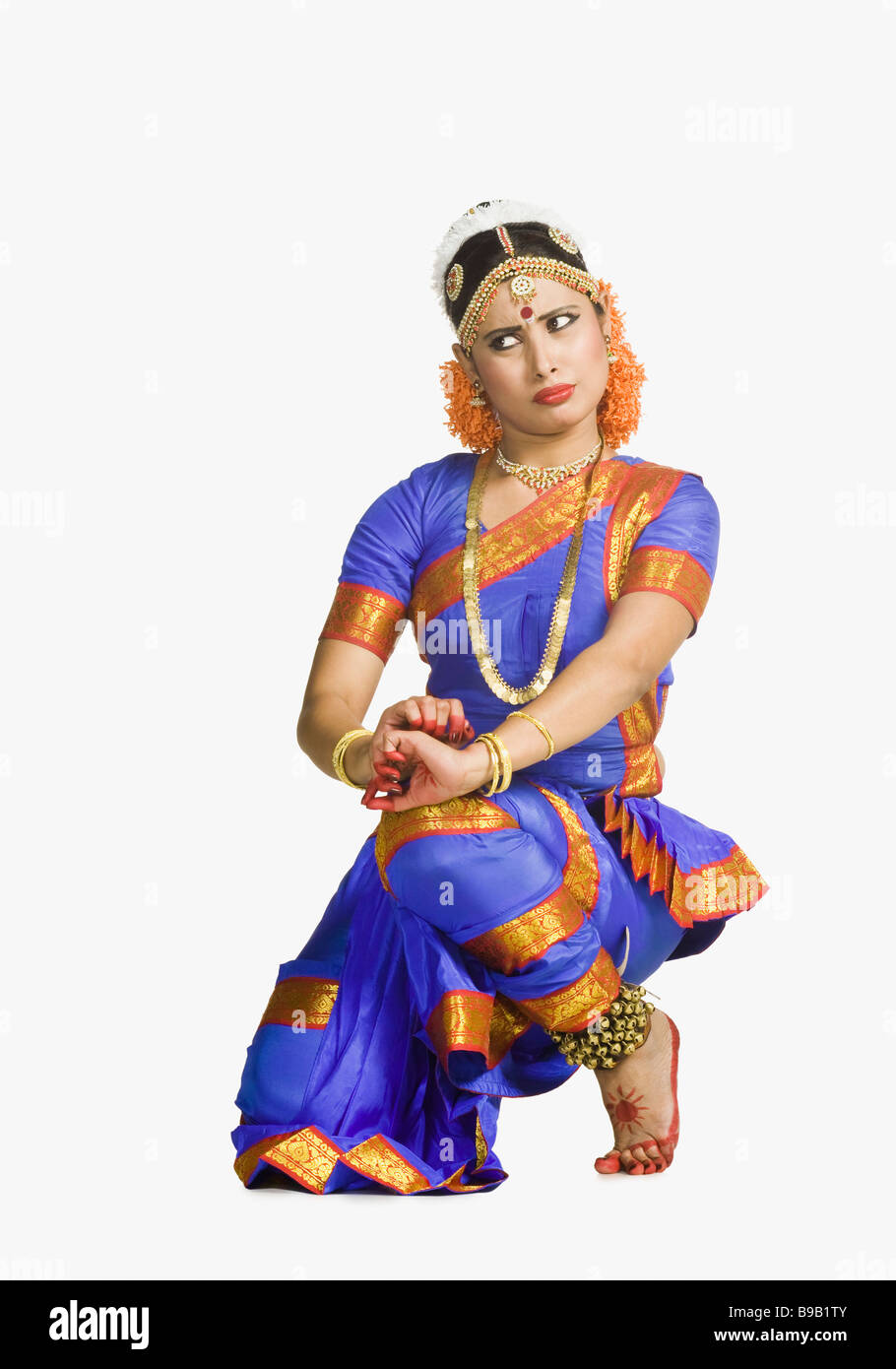 Full Length Bharatanatyam Classical Dancer High Resolution Stock ...