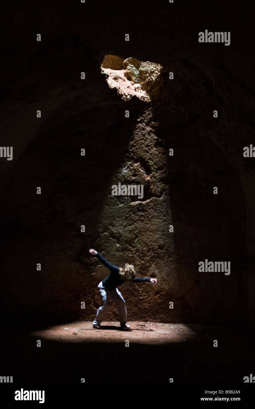 dancer in spotlight Stock Photo - Alamy