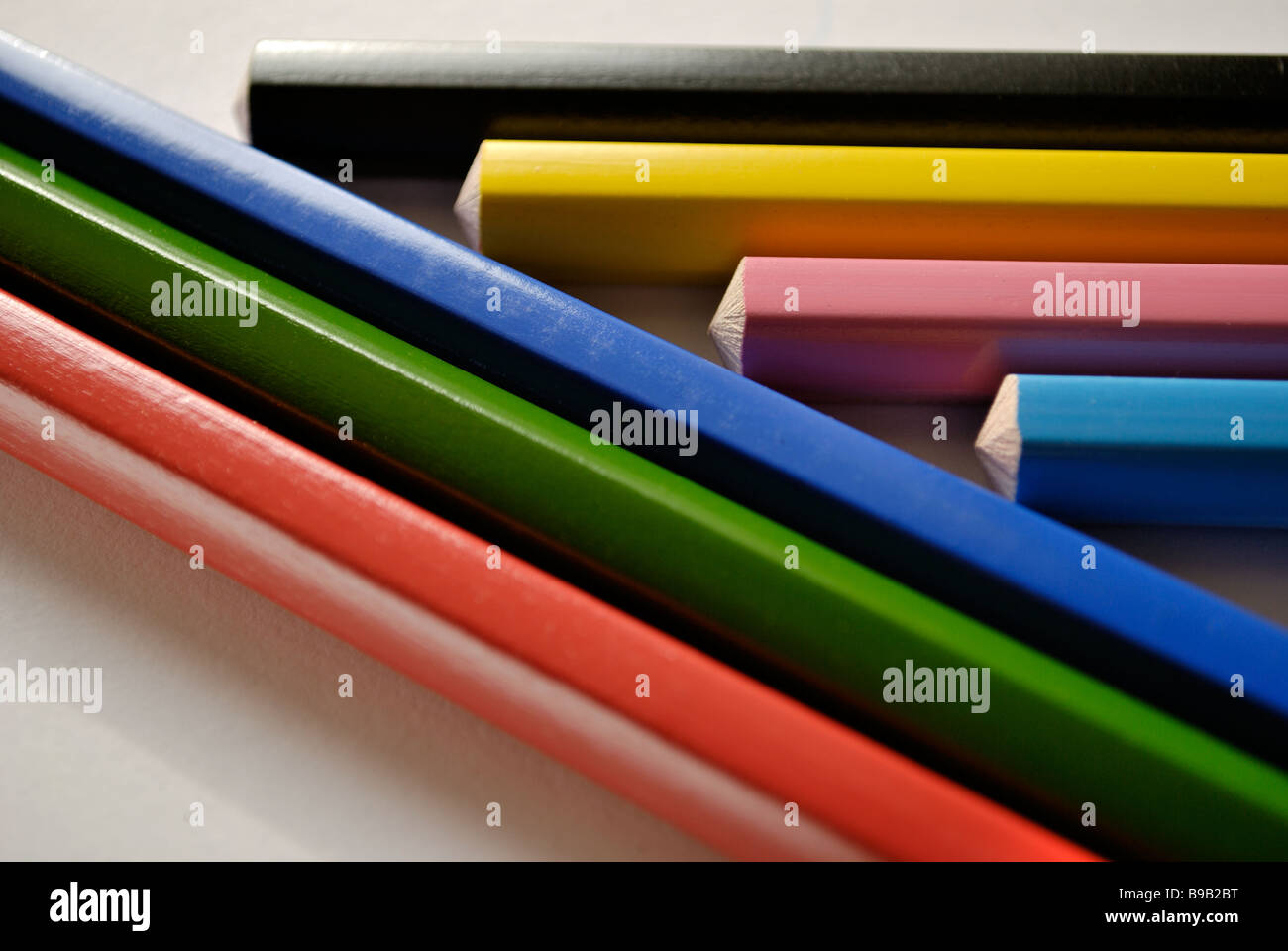 color pencils. RGB and CMYK Stock Photo - Alamy