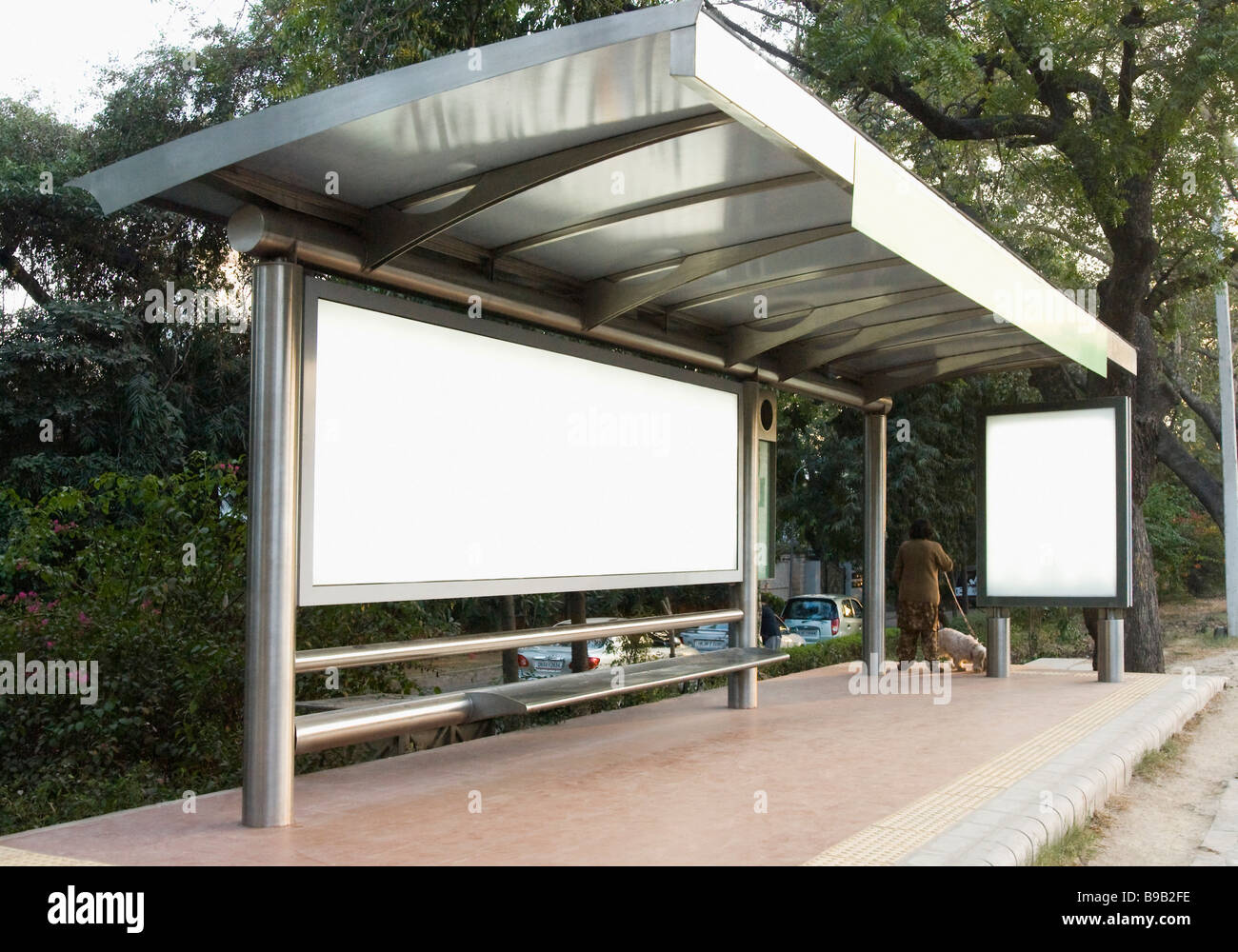 Bus stop, New Delhi, India Stock Photo - Alamy