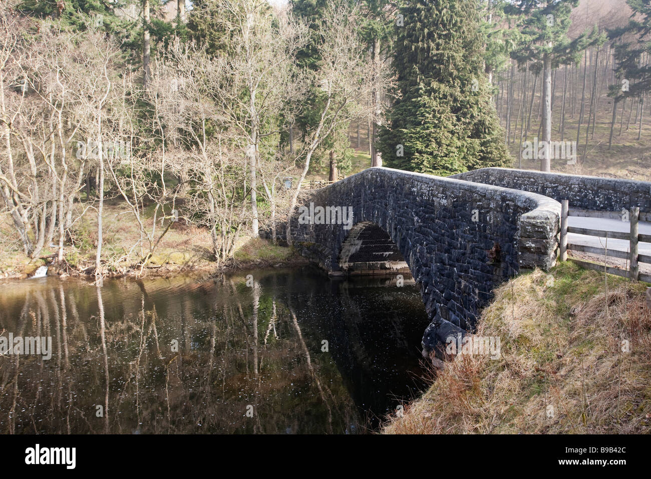 small stone road brige in rural countryside Stock Photo - Alamy