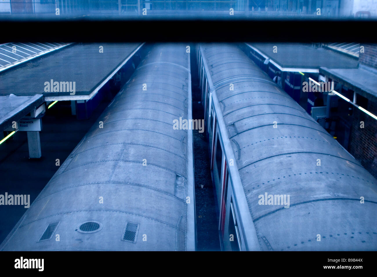 Looking at the London Underground Tube Network through a window Stock ...