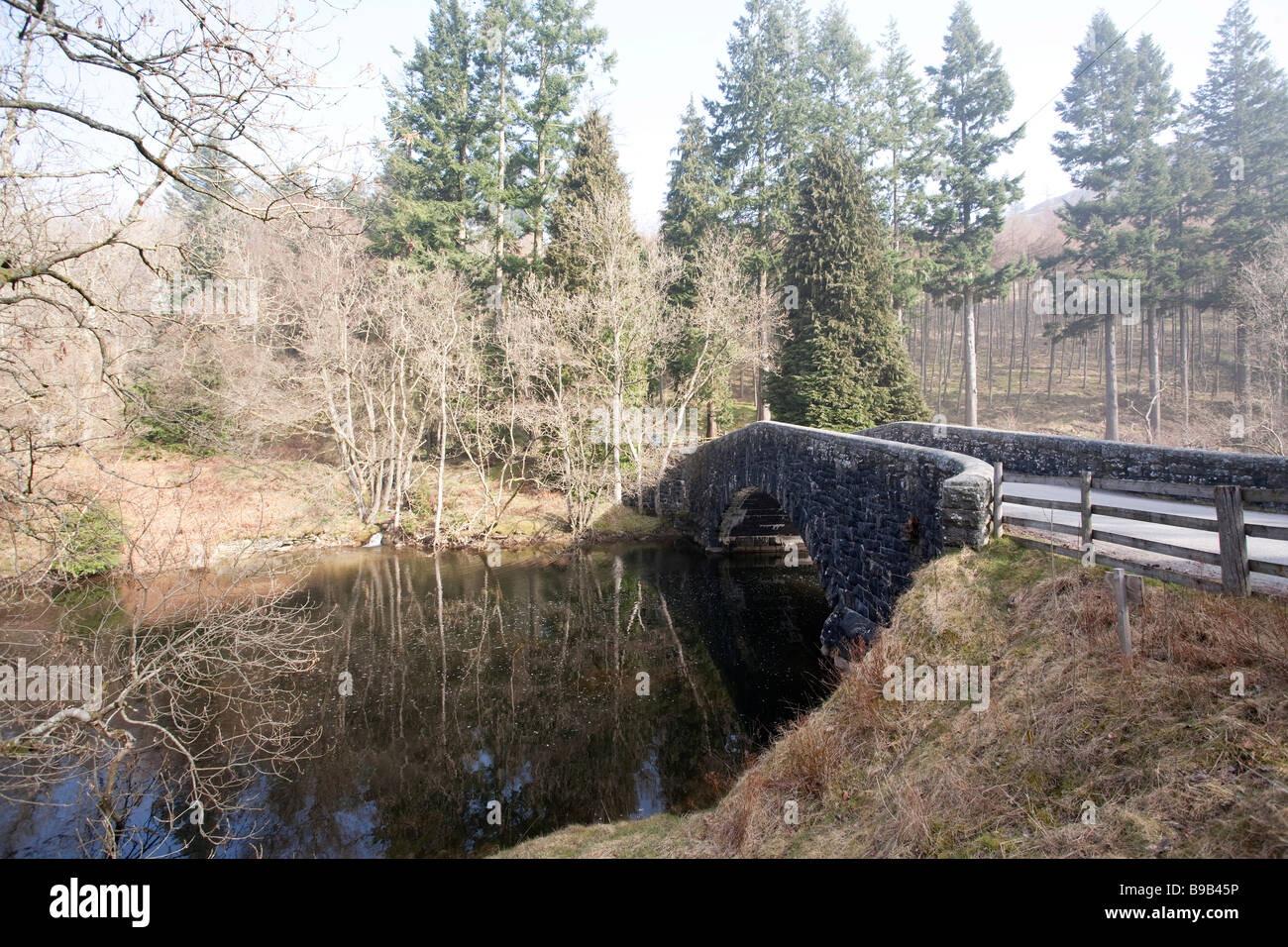 small stone road bridge in rural countryside Stock Photo - Alamy