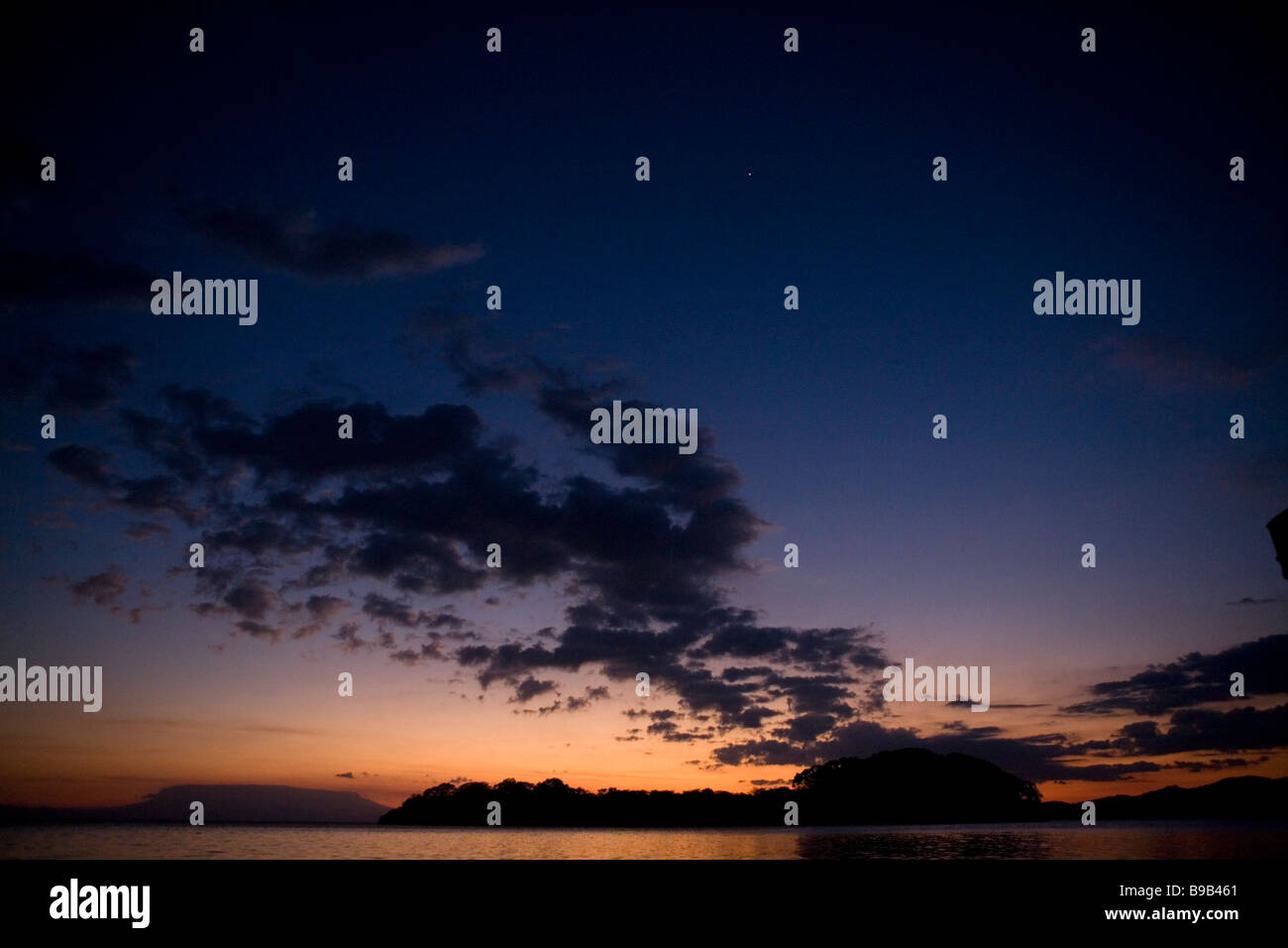 A view from one of the islands of the Solentiname archipelago in Lake ...