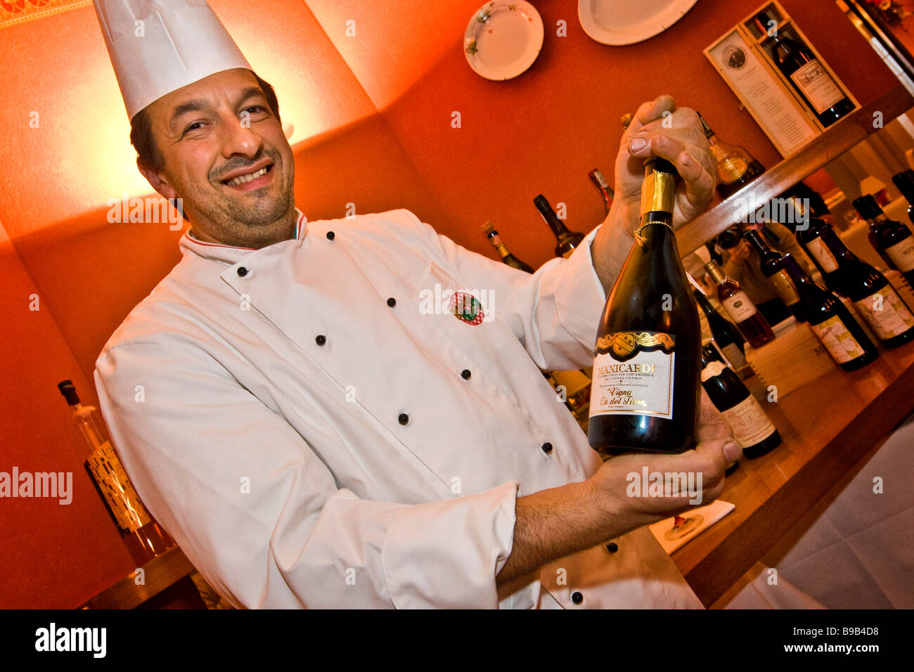 The chef of Vinicio Restaurant Modena Italy Stock Photo - Alamy