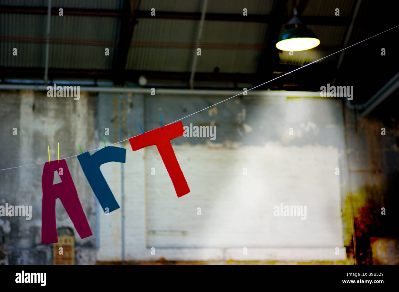 Text art installation hi-res stock photography and images - Alamy
