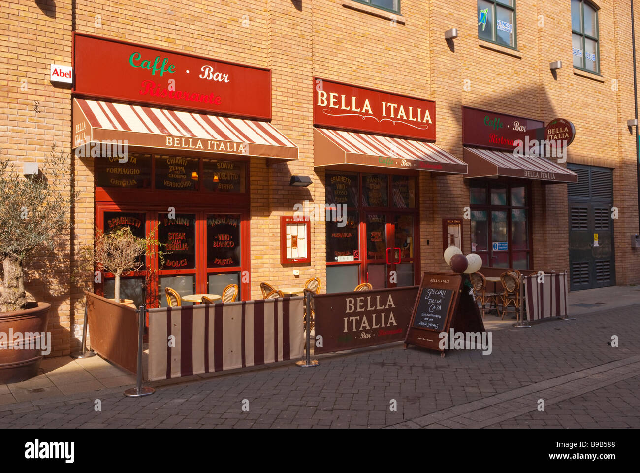 Bella Italia cafe caffe bar restaurant at the riverside complex in ...