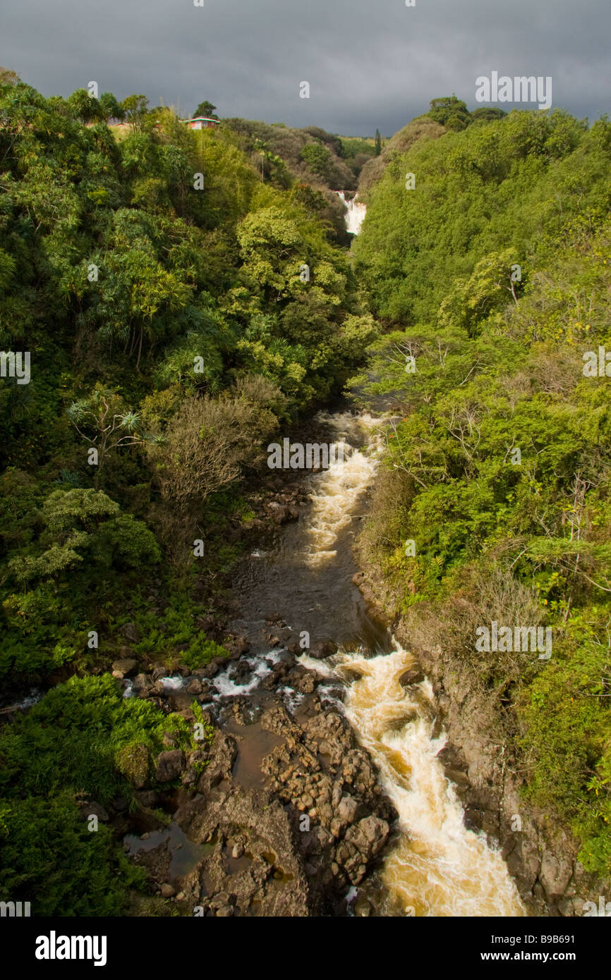 Umauma Falls - Big Island, Hawaii, USA Stock Photo - Alamy