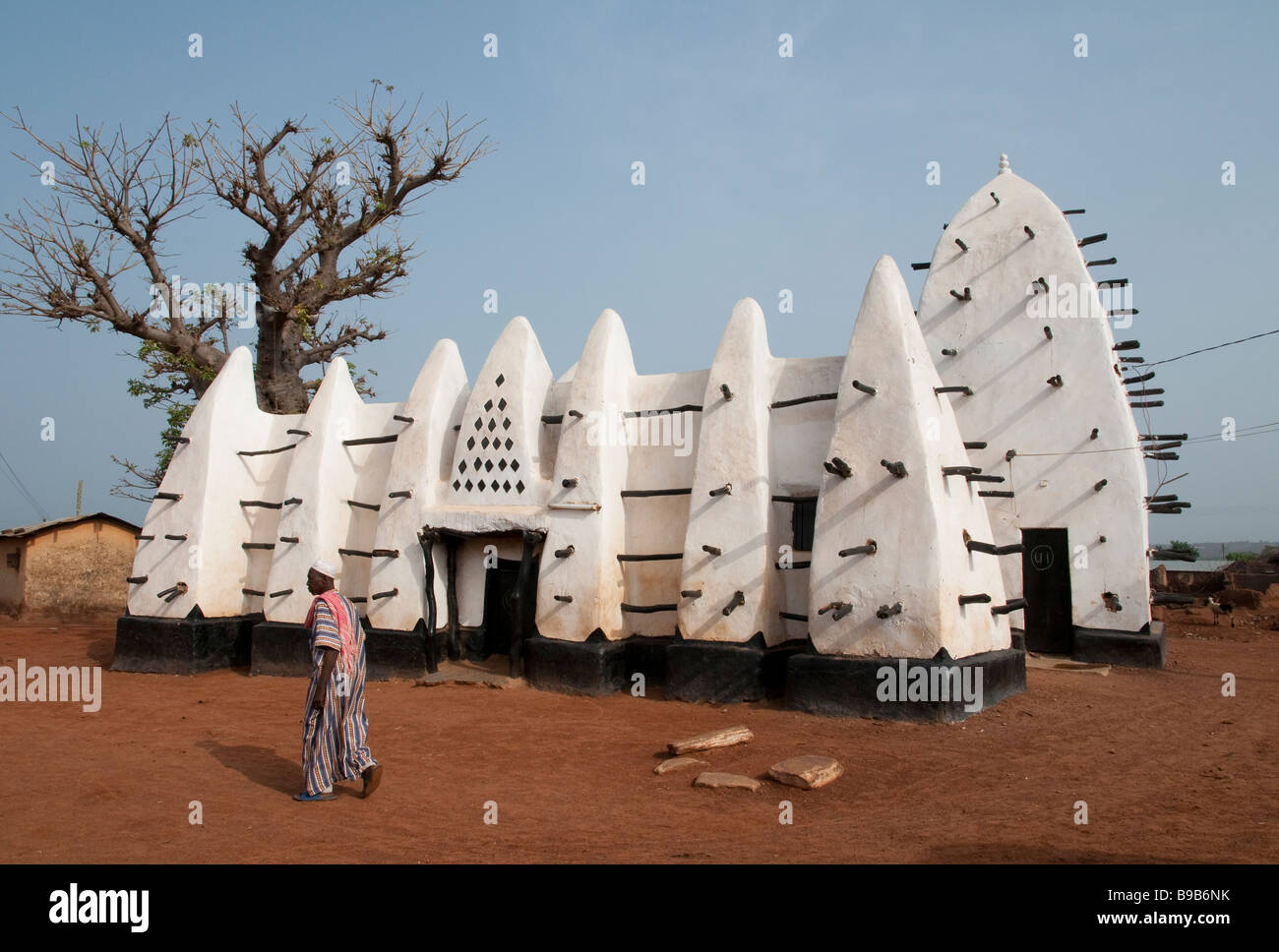 West africa Ghana Larabanga Mud and Stick sudanic style mosque Stock ...