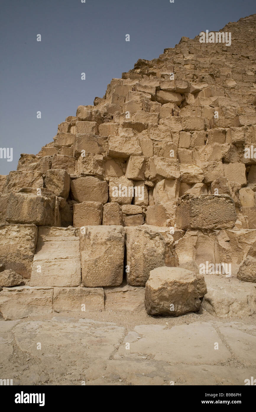 detail of the great pyramids of gize - egypt Stock Photo - Alamy