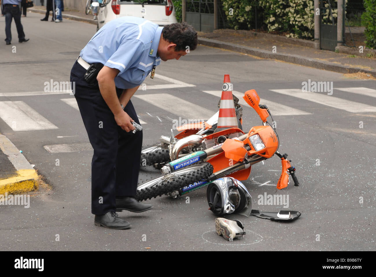 Motorcycle accident ems hi-res stock photography and images - Alamy