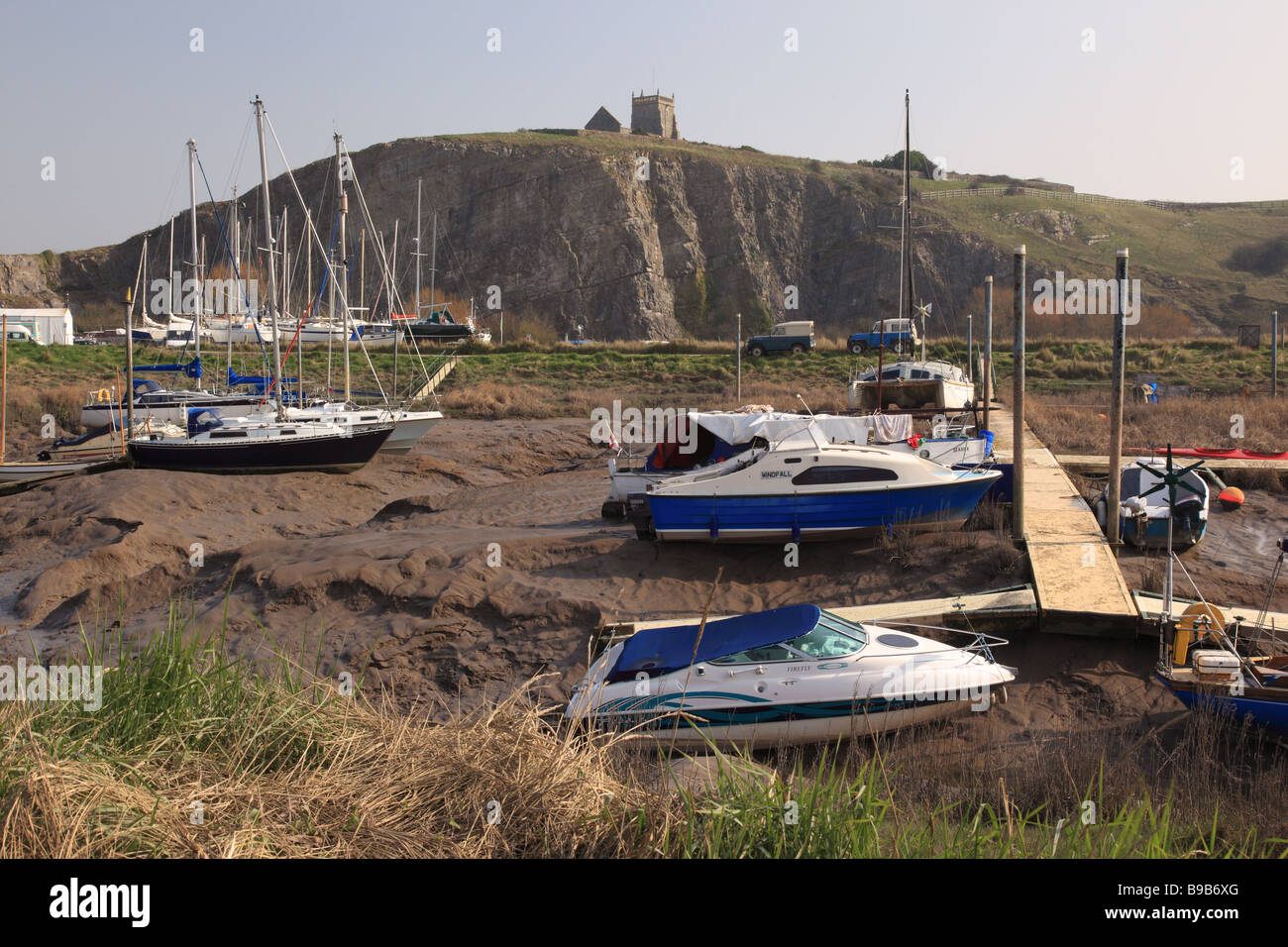 Uphill Harbour, Weston Super Mare, Somerset, England, UK Stock Photo ...