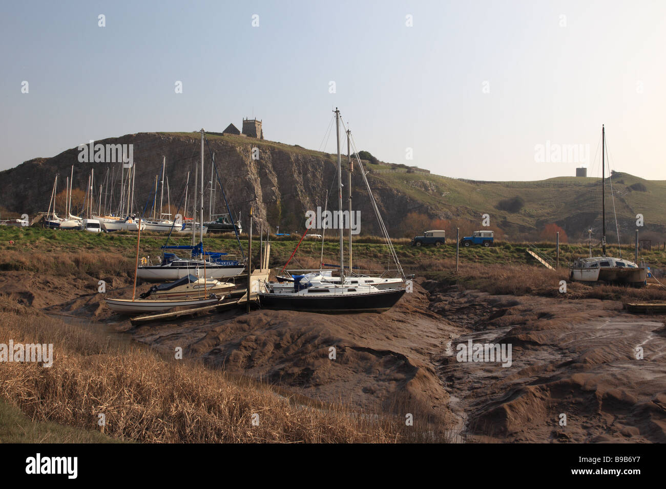 Uphill Harbour, Weston Super Mare, Somerset, England, UK Stock Photo ...