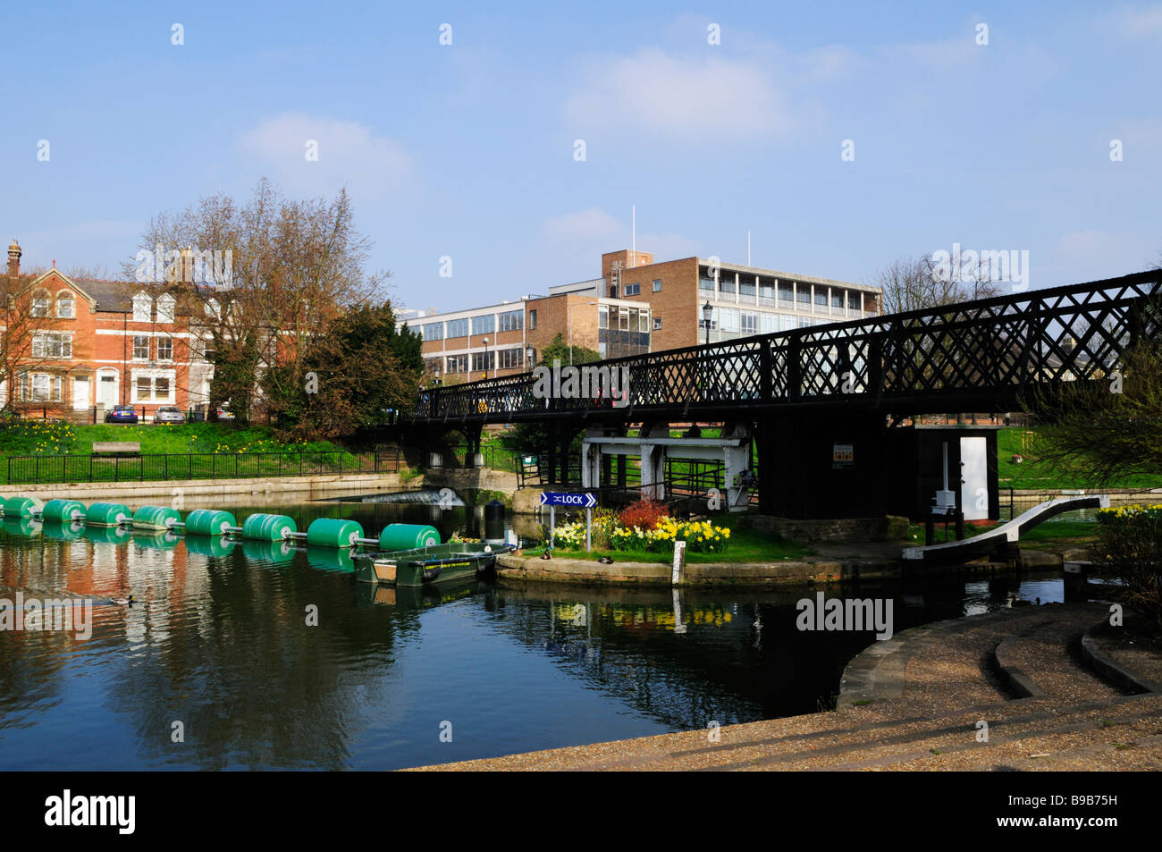 River Cam at Jesus Lock Cambridge England Uk Stock Photo - Alamy