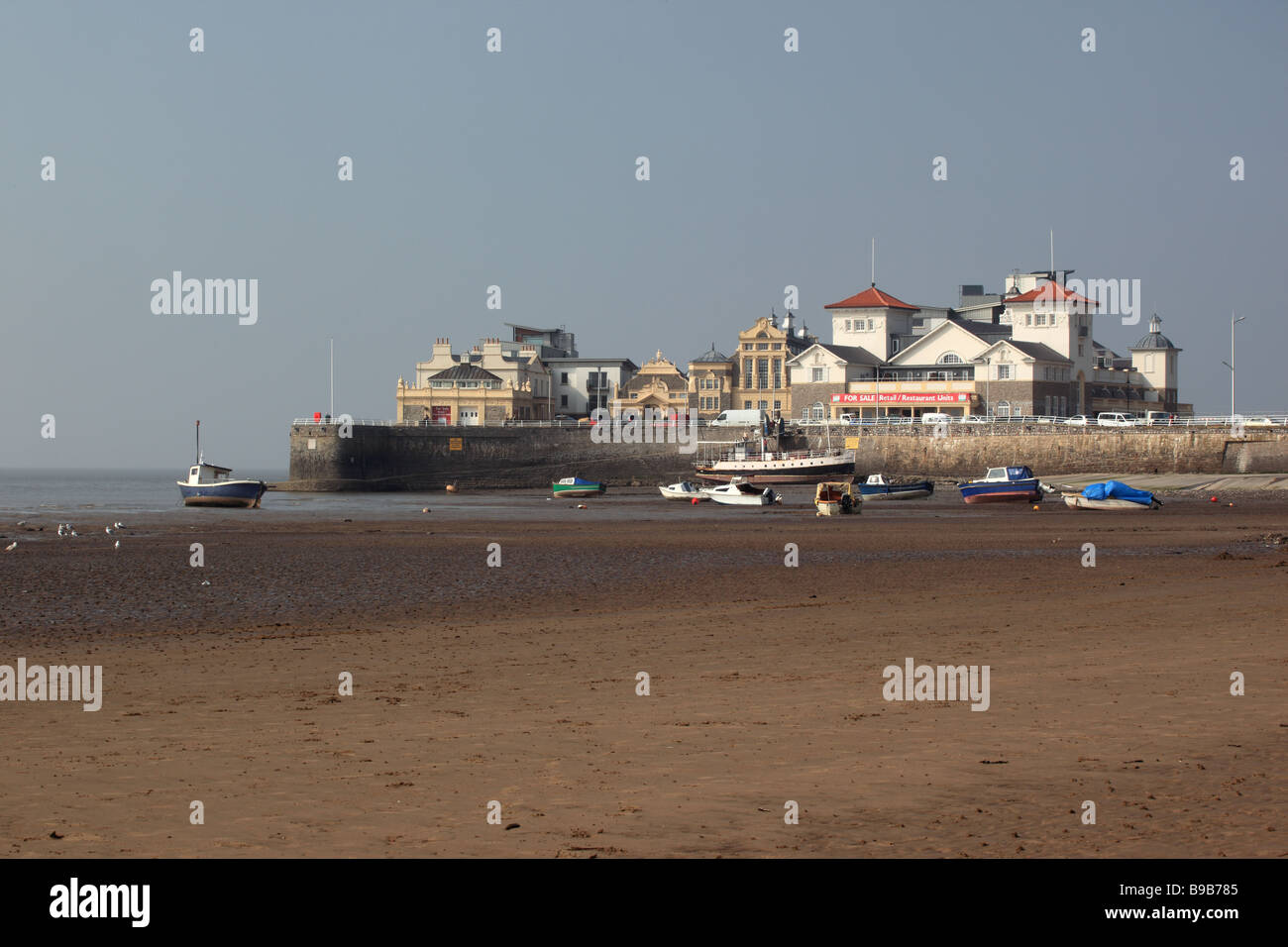 Knightstone Island, Weston Super Mare seafront, North Somerset, England ...