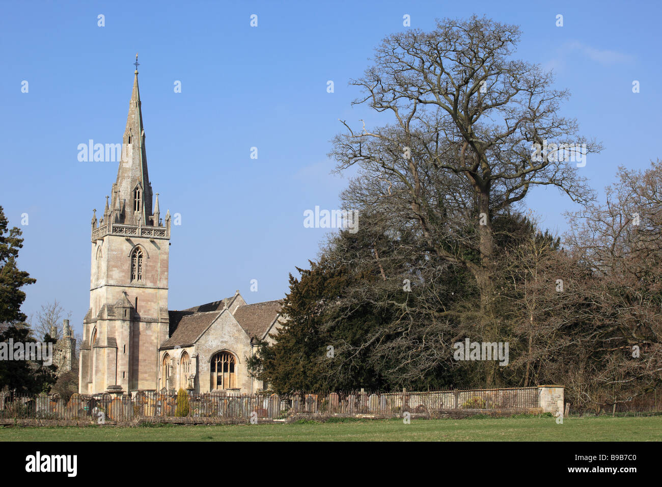 St. Bartholomew's Church, Corsham, Wiltshire, England, UK Stock Photo ...
