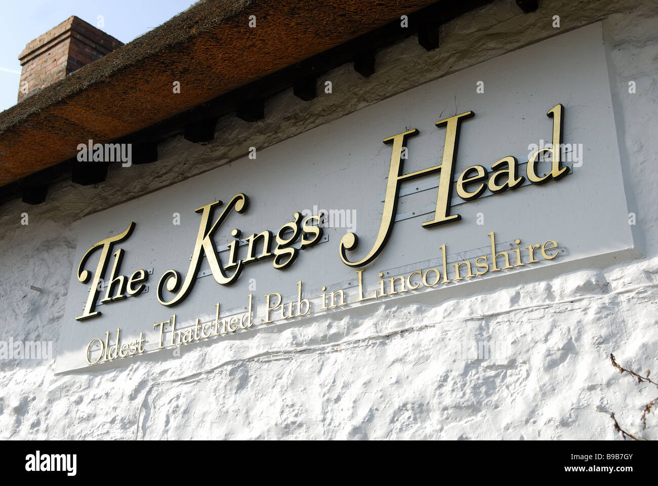 Tealby Lincolnshire Wolds 'The Kings Head Village Pub Sign' Stock Photo ...