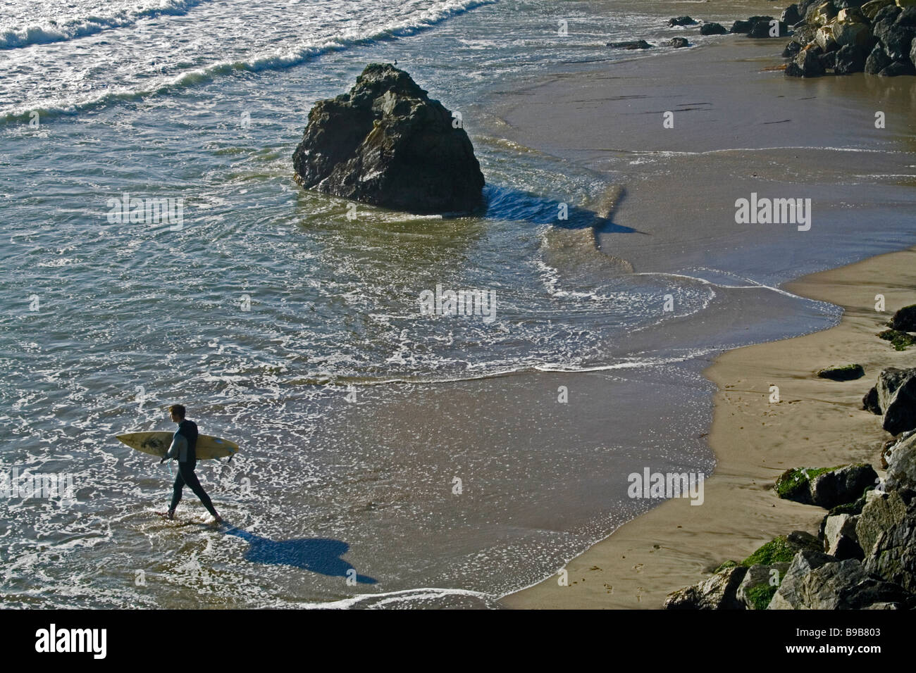 Off to surf Stock Photo - Alamy